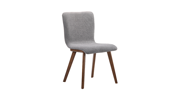 Abbie Wooden Dining Chair - Walnut Color - Poh Keong Industries Sdn Bhd